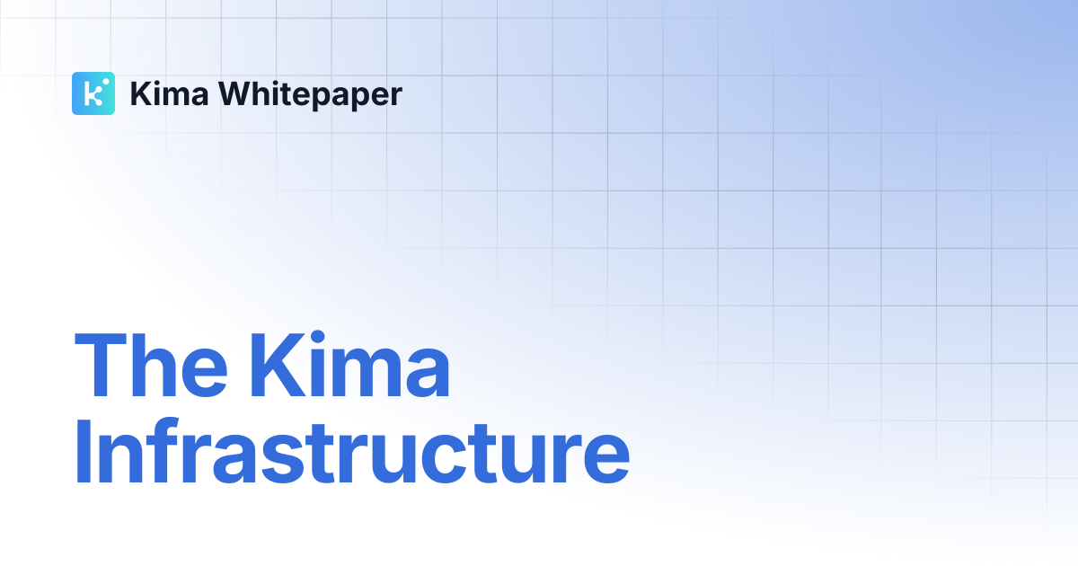 The Kima Infrastructure | Kima Whitepaper